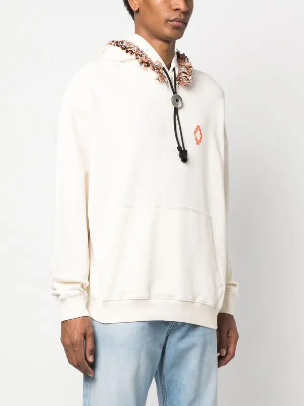 COUNTY OF MILAN Fringes Comfort Logo-print Hoodie