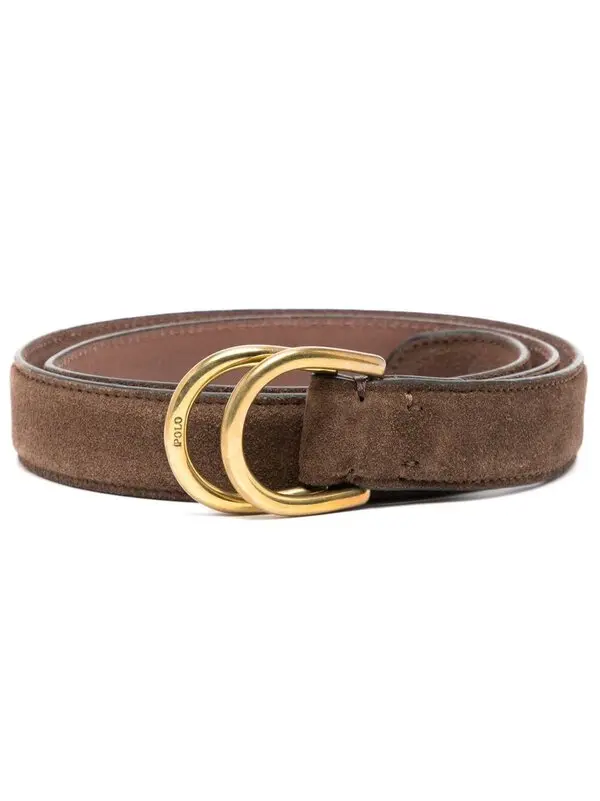 Lauren Ralph Lauren Gold Nylon Preppy Gold Plaque Double Ring Buckle Belt Lauren Ralph Lauren Gold Belts for Women for sale | eBay main image 2