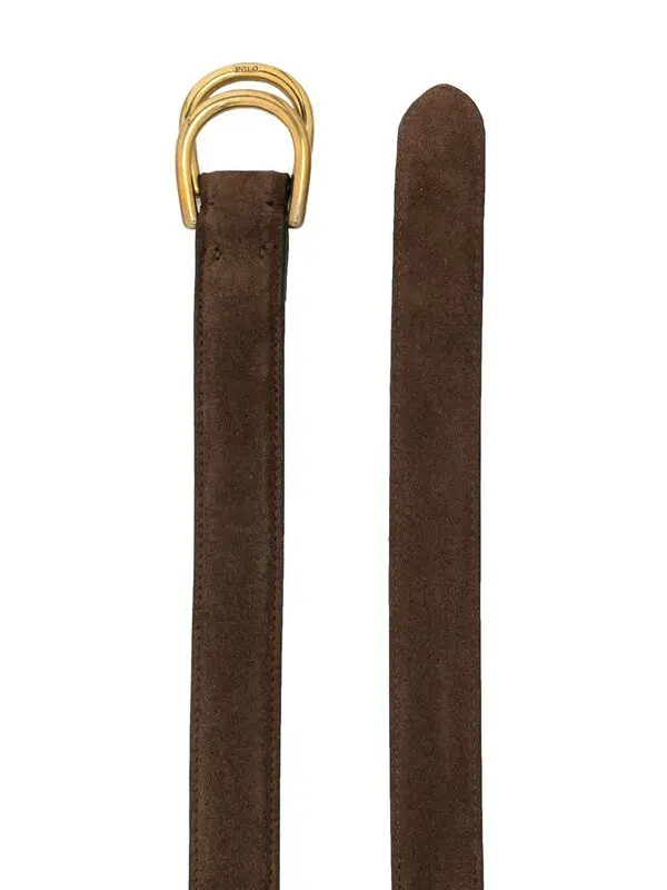 Ralph Lauren Double D-Ring Buckle Belt In Brown - 10% Off