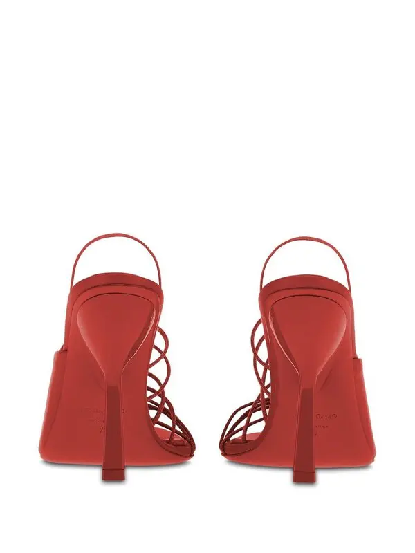 FERRAGAMO 105mm Altaire Lace-detail Sandals - Red