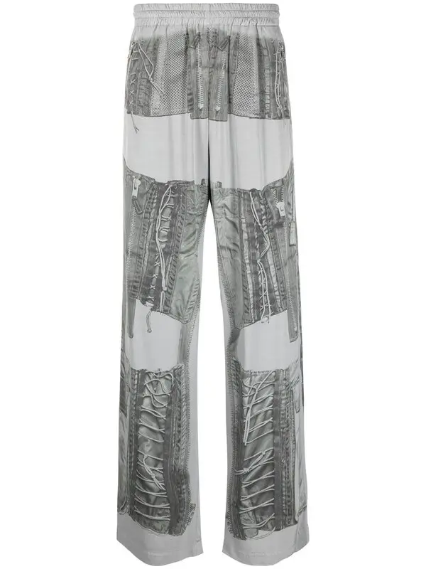 DIESEL® Lace-up Print Trousers