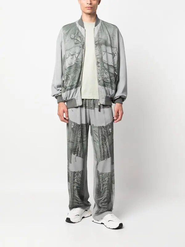 DIESEL® Lace-up Print Trousers