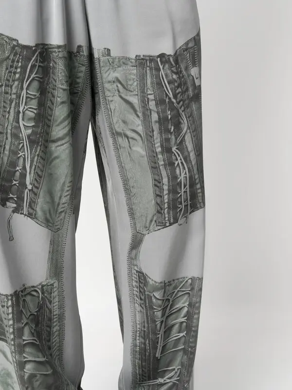 DIESEL® Lace-up Print Trousers