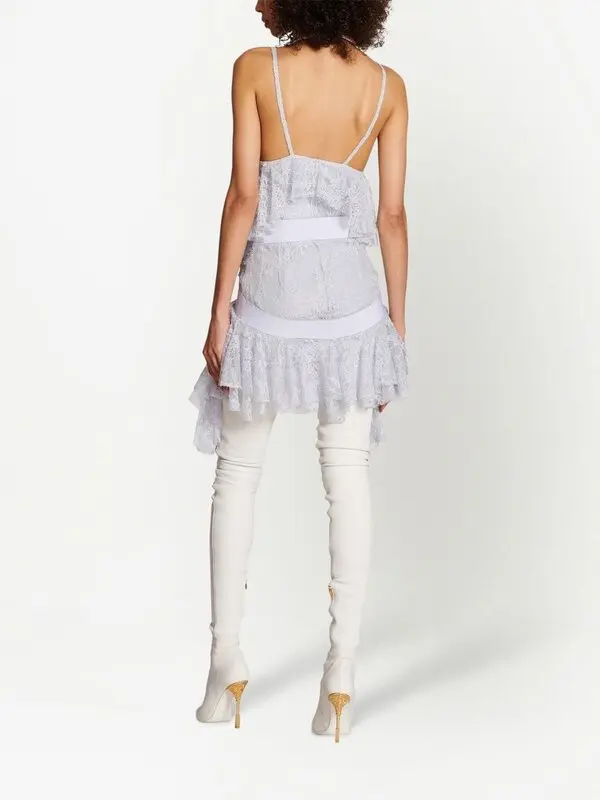Balmain Lace-panelled Mini Dress