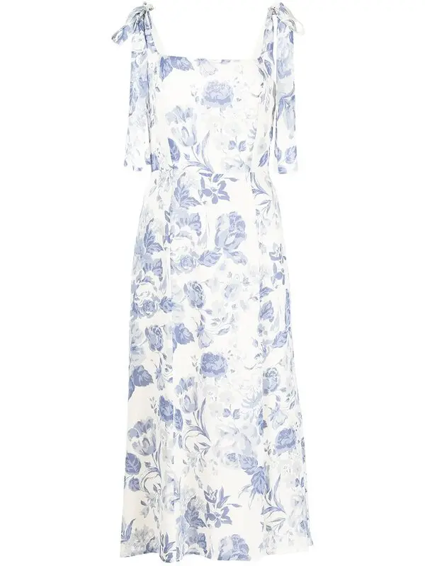 REFORMATION Twilight Floral-print Midi Dress