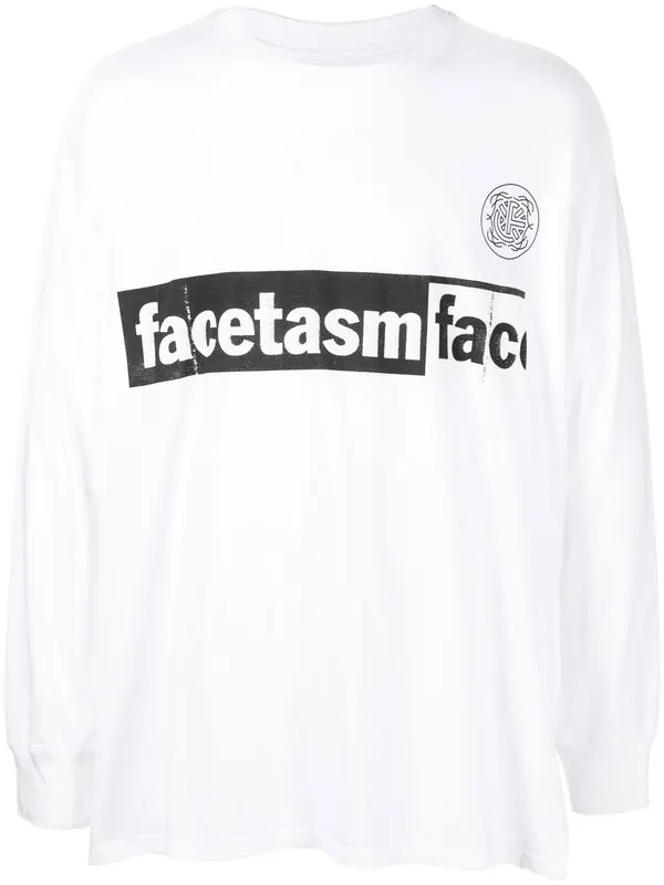 Facetasm Logo-print Crew-neck T-shirt - White