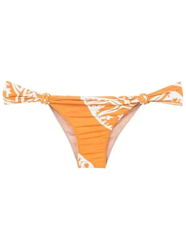 CLUBE BOSSA Graphic-print Bikini Bottom - Orange
