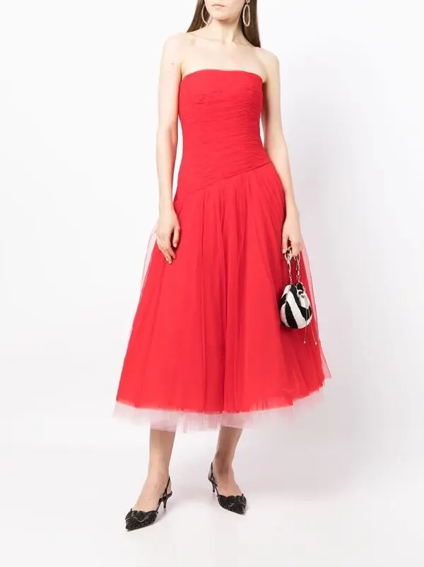 LEO LIN Rosalie Bustier Midi Dress