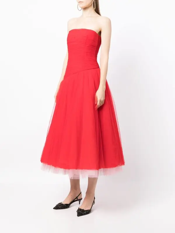 LEO LIN Rosalie Bustier Midi Dress