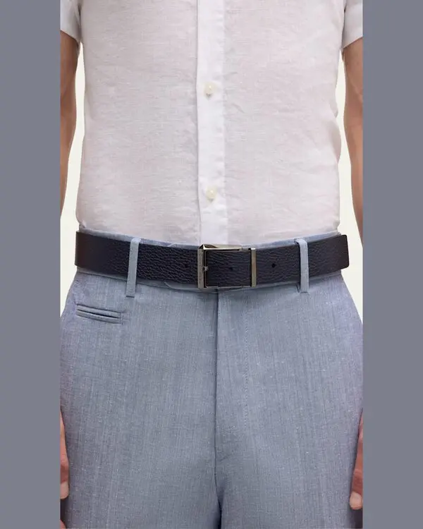 FERRAGAMO Double Adjustable Leather Belt