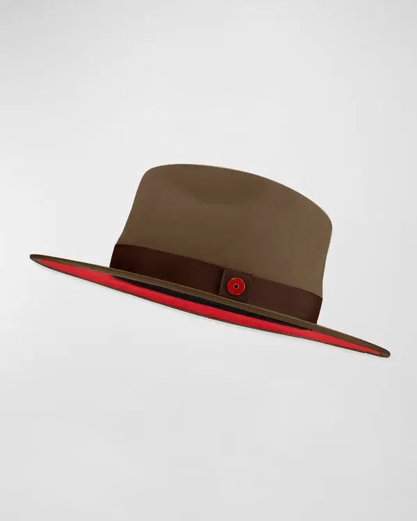 KEITH JAMES Queen Fedora Hat - Brown