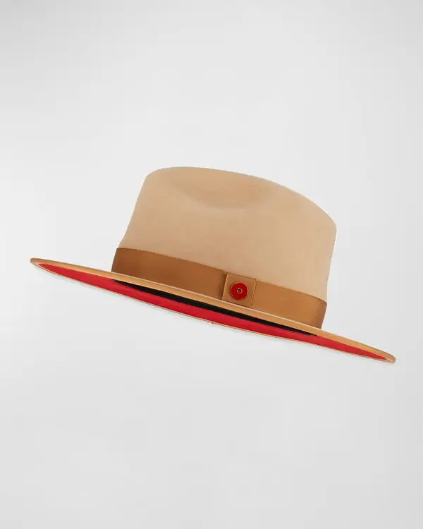 KEITH JAMES Queen Fedora Hat - Golden Honey