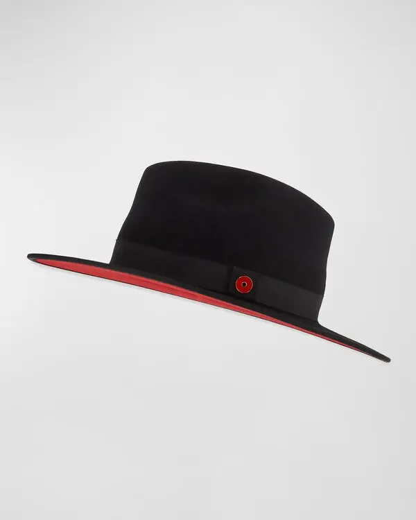 KEITH JAMES Queen Fedora Hat - Jet Black