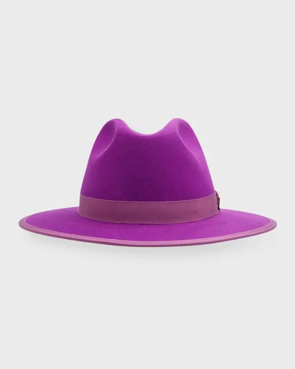 KEITH JAMES Queen Fedora Hat - Purple