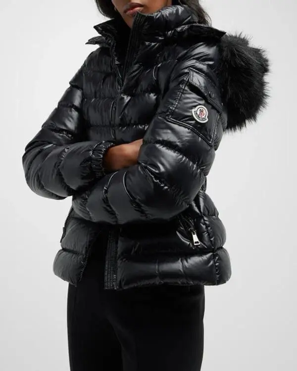 Moncler Badyf Faux Fur-trimmed Hooded Down Jacket