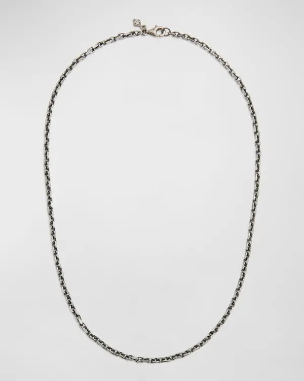 Armenta Box Chain Necklace - Silver