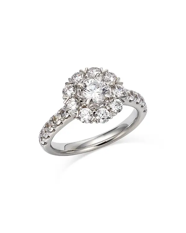 Bloomingdale'S Diamond Halo Ring 1.60 Tcw In 14k Gold - White