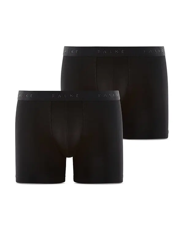 Falke Cotton Blend Boxer Briefs, Pack Of 2 - Black