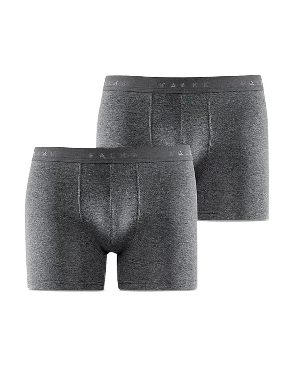 Falke Cotton Blend Boxer Briefs, Pack Of 2 - Dark Gray