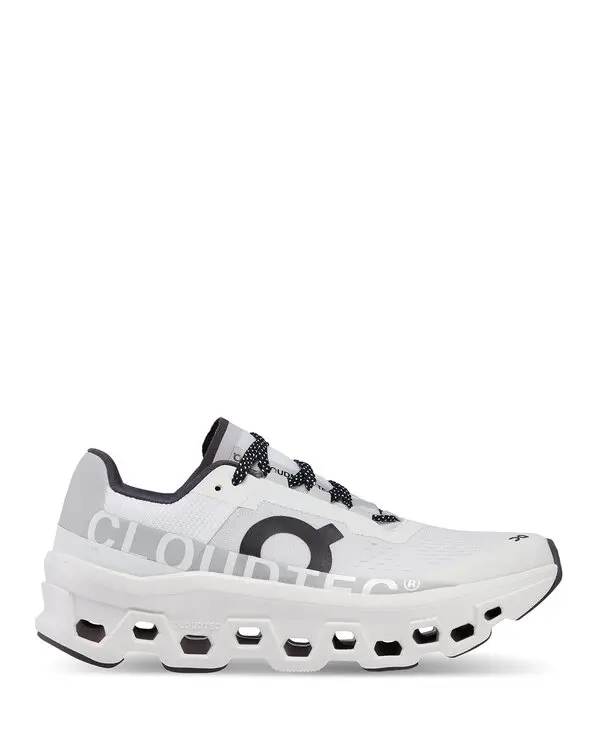On Cloudmonster Road Running Sneakers - All White