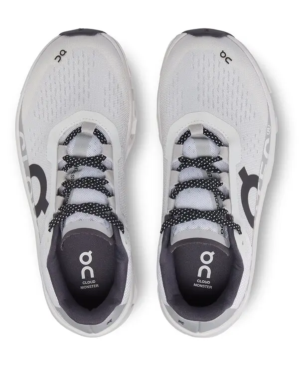On Cloudmonster Road Running Sneakers - All White