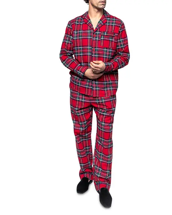 PETITE PLUME 2-pc. Imperial Tartan Flannel Pajama Set - Red