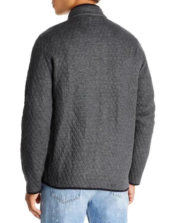 Marine Layer Corbet Reversible Quilted Pullover - Charcoal