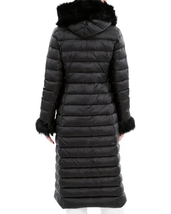 Dawn Levy Lexie Shearling Trim Puffer Coat
