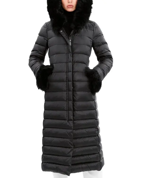 Dawn Levy Lexie Shearling Trim Puffer Coat