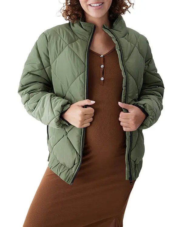INGRID & ISABEL Puffer Jacket - Olivine