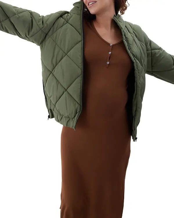 INGRID & ISABEL Puffer Jacket - Olivine