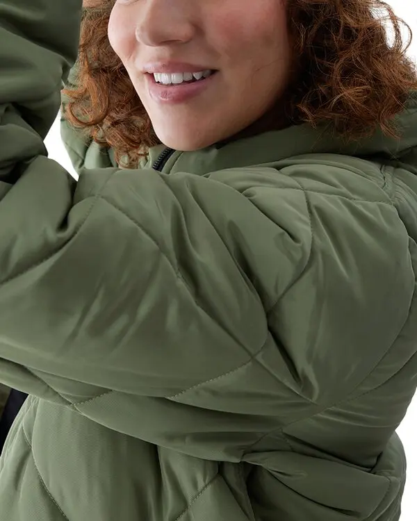 INGRID & ISABEL Puffer Jacket - Olivine