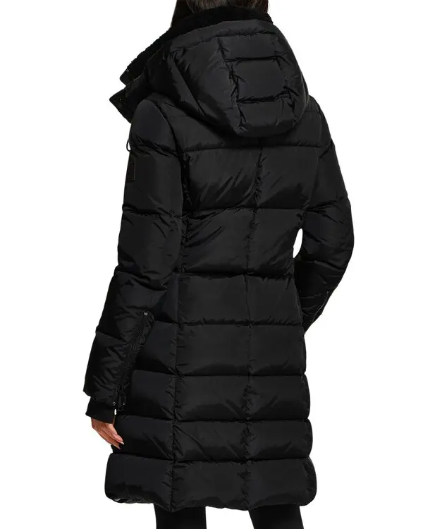 Sam. Savannah Hooded Puffer Coat - Black
