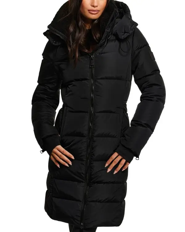 Sam. Savannah Hooded Puffer Coat - Black