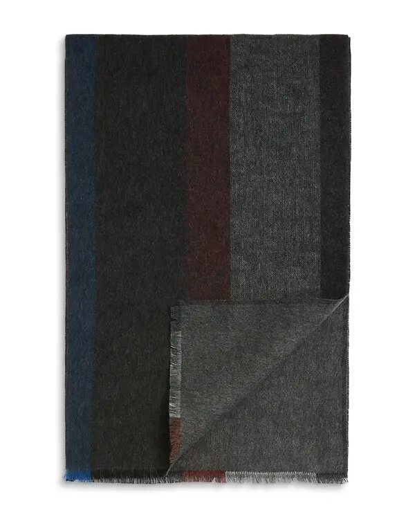 Bloomingdale'S Reversible Woven Scarf - Gray