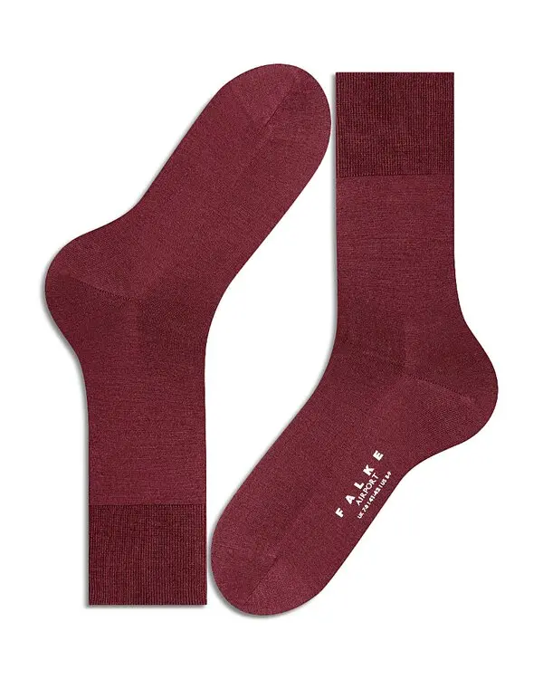 Falke Airport Wool-blend Socks - Barolo