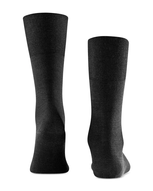 Falke Airport Wool-blend Socks - Black