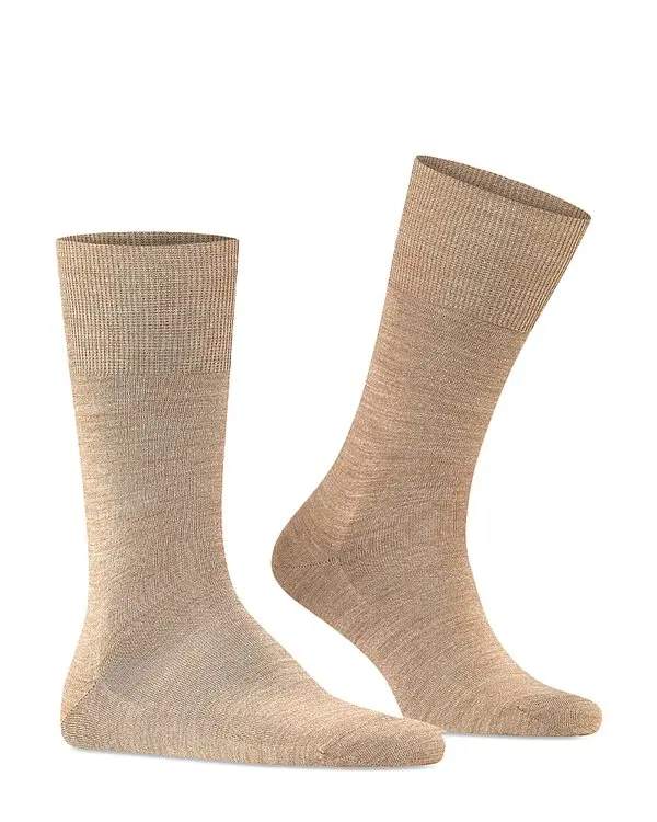 Falke Airport Wool-blend Socks - Nutmeg Melange