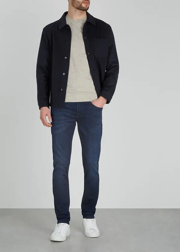 7 For All Mankind Slimmy Tapered Luxe Performance+ Jeans - Blue