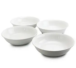 Gibson Wide Rim Dinner Bowl Set Of 4 - One-color