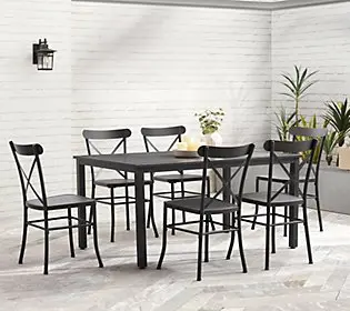 CROSLEY Astrid 7-piece Outdoor Metal Dining Set