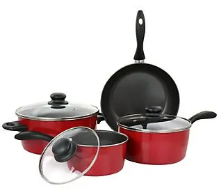 Gibson Home Armada 7 Pc. Carbon Steel Cookware Set - One-color