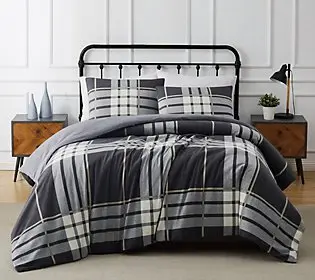 TRULY SOFT Milo Plaid King 3 Piece Flannel Comf Orter Set