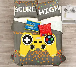 LUSH DECOR Video Games Oversized Quilt 5-pc Full/queen By