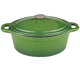 BERGHOFF Neo 8-qt Cast Iron Oval Covered Dutch Ven - One-color