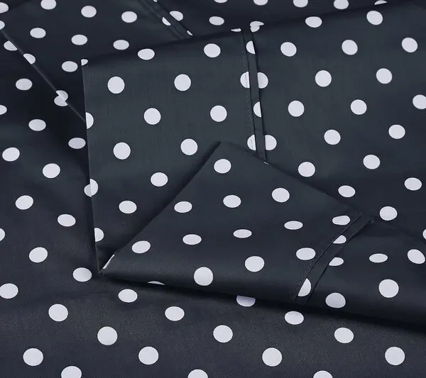SUPERIOR Polka Dot 600-thread Count Cotton Blen Sheet, King