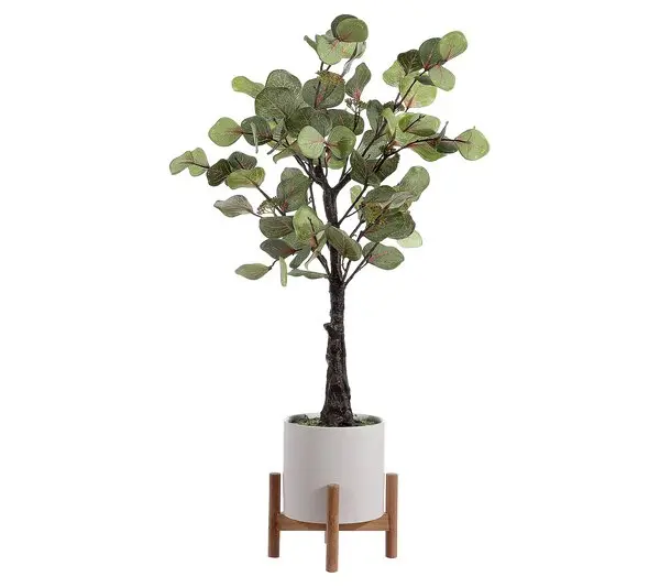 SAFAVIEH Faux 34.25' Eucalyptus Potted Tree