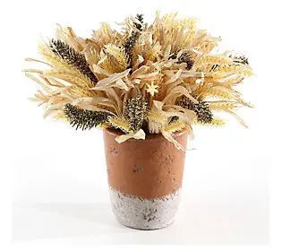 SAFAVIEH Faux 14' Wheat Ear Potted Arrangement - One-color