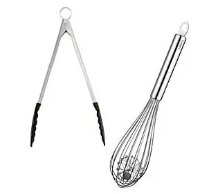 CUISIPRO Locking Tongs And Whisk Set - One-color