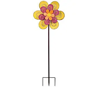 SUNSET VISTA DESIGNS Sunset Vista Yellow Flower Spinner - One-color